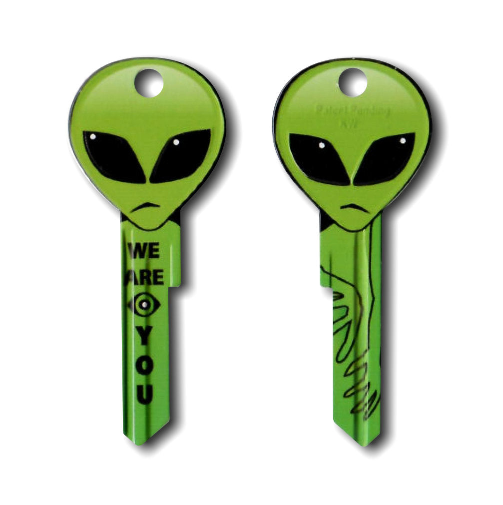 Alien Head Shaped Keys Space Weapon Keys