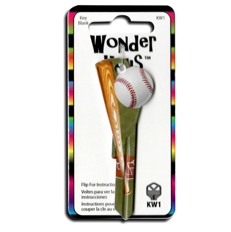 Baseball and Bat Shaped Wonder Key