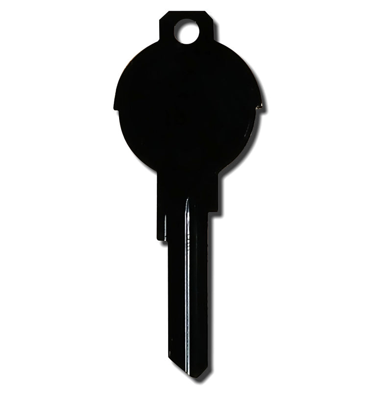 Black Universal Titanium Flat Surface Customizable Key