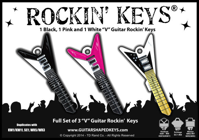 Custom Guitar-Shaped Keys | Rockin’ Keys