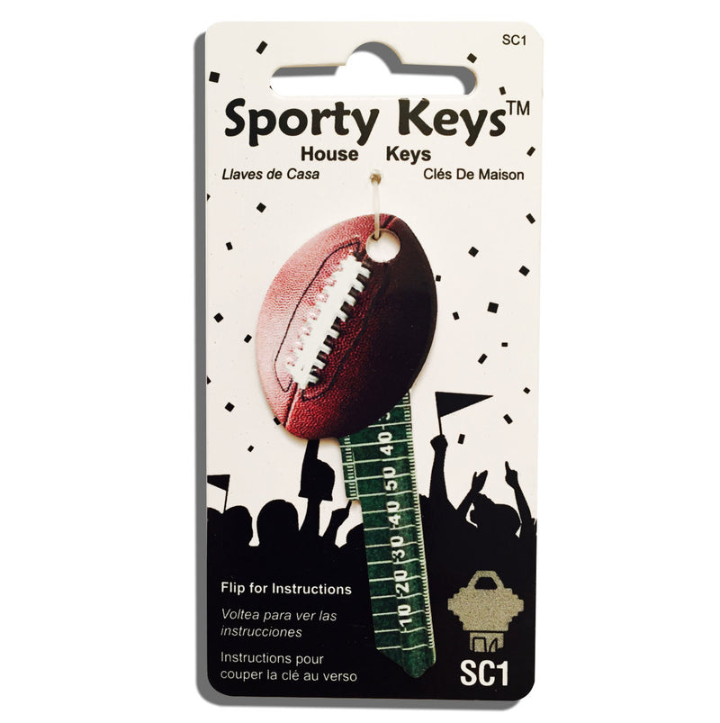 Football Shaped Sporty Key